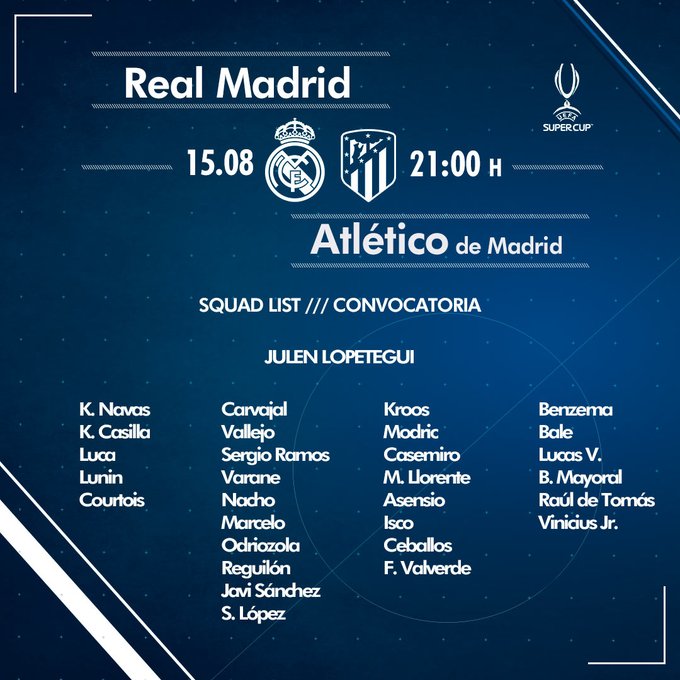 Le groupe madrilène pour la Supercoupe d’Europe – Real Madrid FanClub Gabon